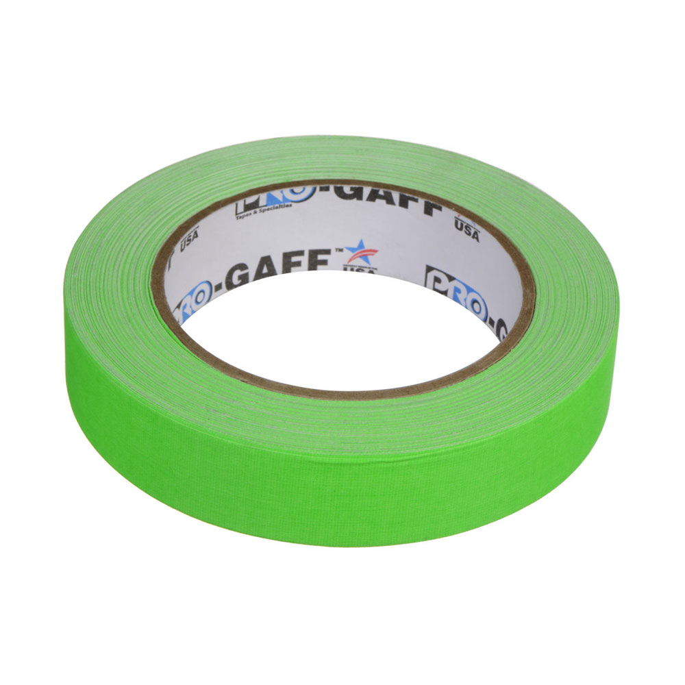 Pro Gaff 24mm x 25m Fluo Green 🎬 FRENEL rental ️